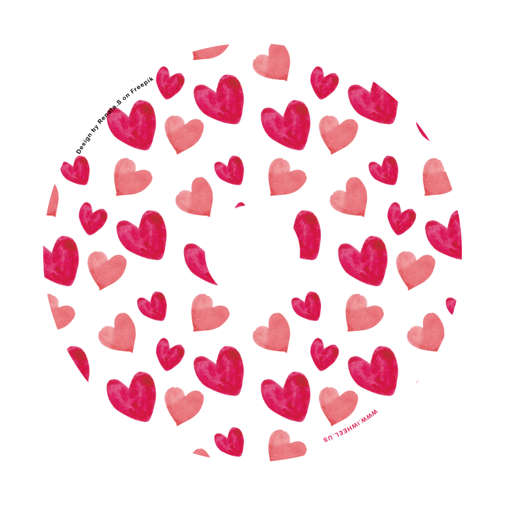 Hearts Wheel Covers for your Wheelchair, made in the US | IWHEEL – I-WHEEL